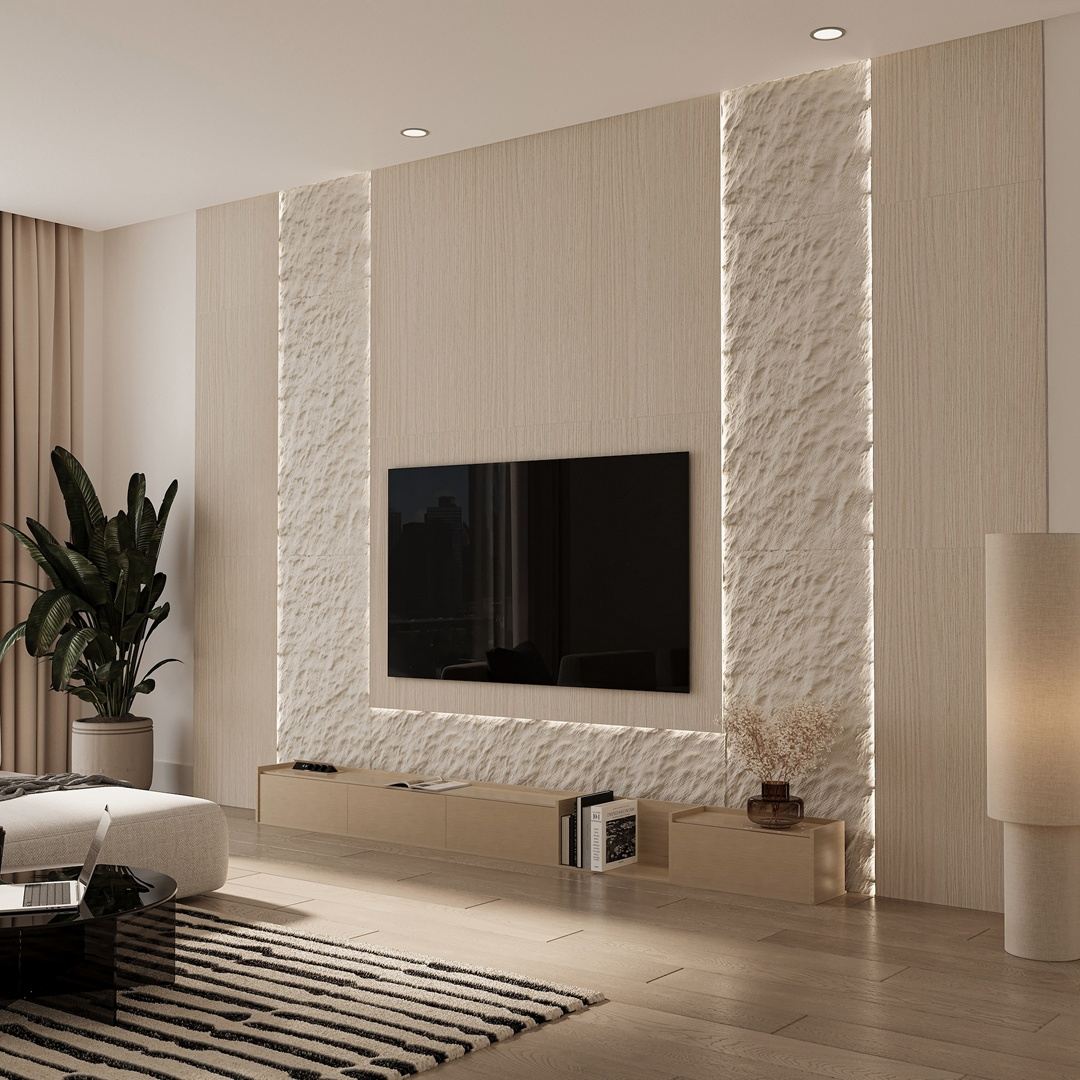 Luminous Ridge - Pre-Designed Wall Panel Kit with LED Lighting – The ...